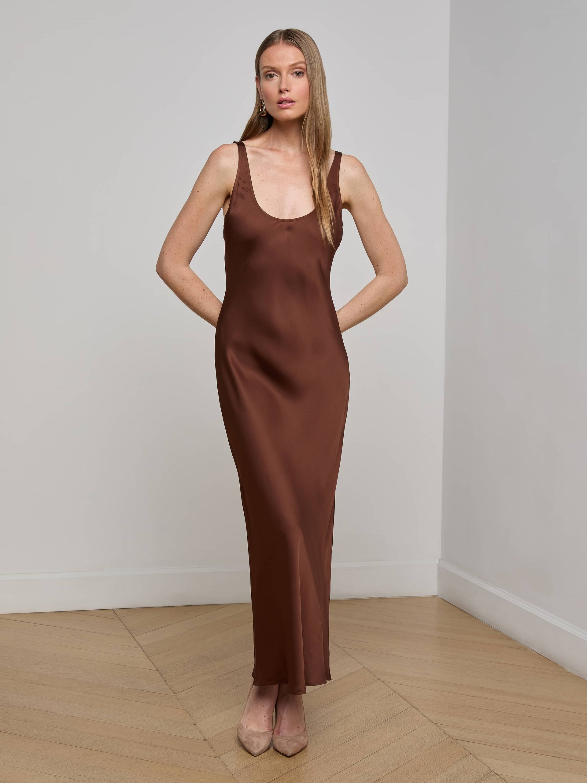 Akiya Satin Maxi Dress – Sultre Boutique